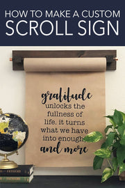 How to Make a Paper Scroll Sign and Holder – BB Frösch